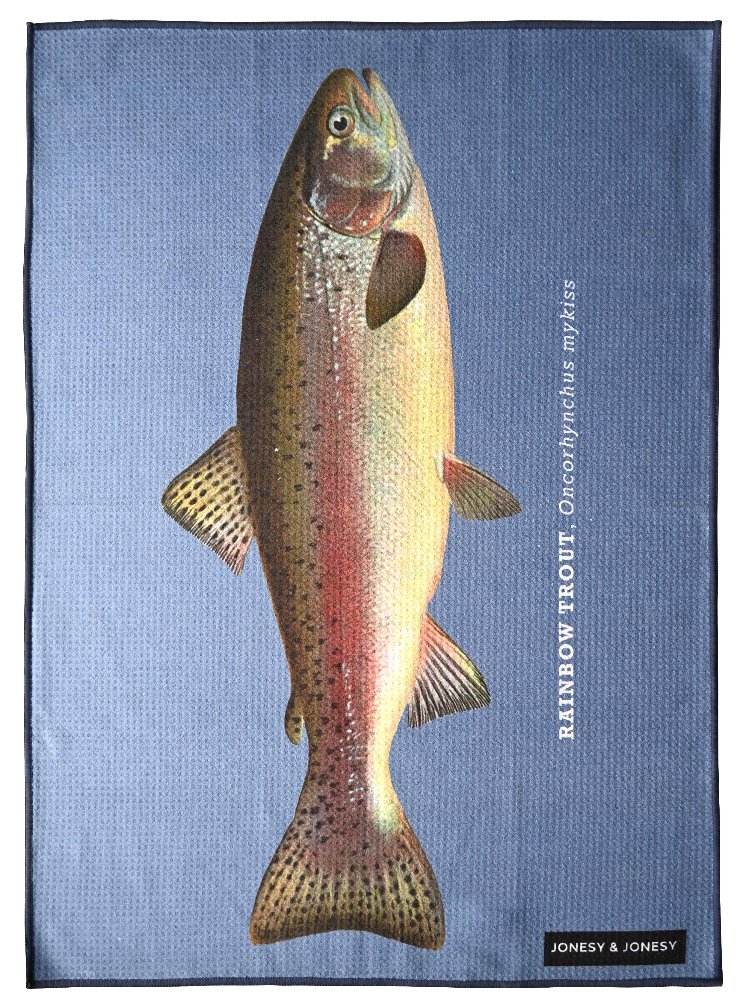 Rainbow trout fish tea towel dish cloth gift – JONESY & JONESY